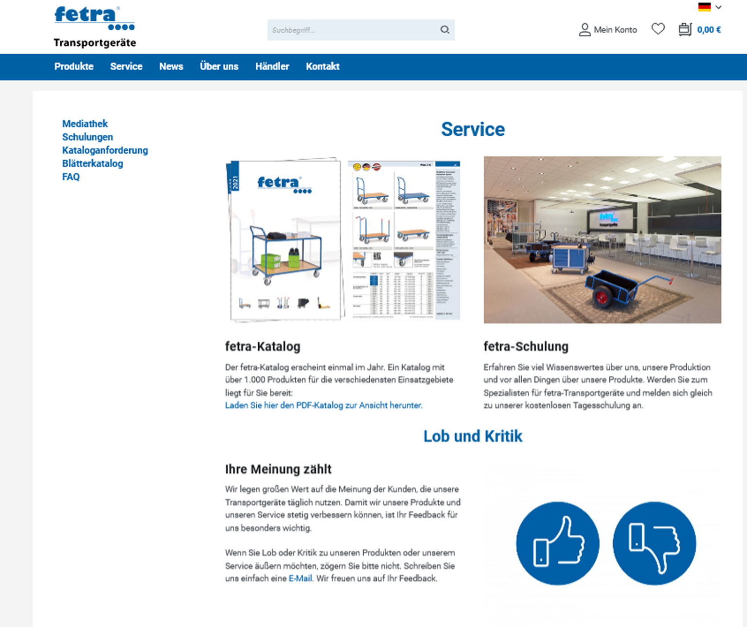 Neue Fetra-Website mit Anbindung ans Warenwirtschaftssystem - ProfiBörse